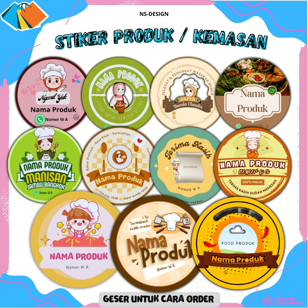 Food Packaging Product Stickers - Free Snacks design - Custom Food ...