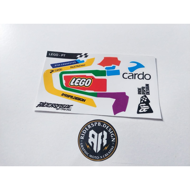 LEGO PT - STICKER DECAL SKINCOVER GARSKIN INTERCOM CARDO PACKTALK BOLD ...