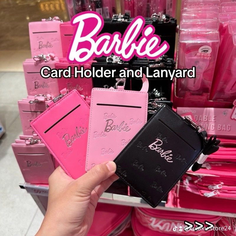 Miniso Barbie collection id card name tag lanyard / id card necklace ...