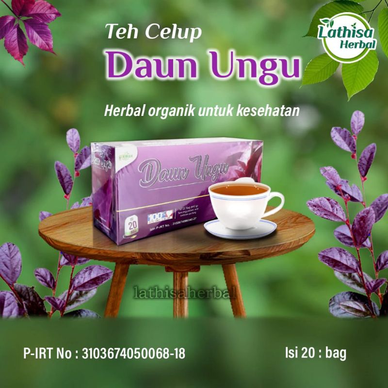 UNGU Purple leaf tea bags (for hemorrhoids)/capsules | Shopee Philippines