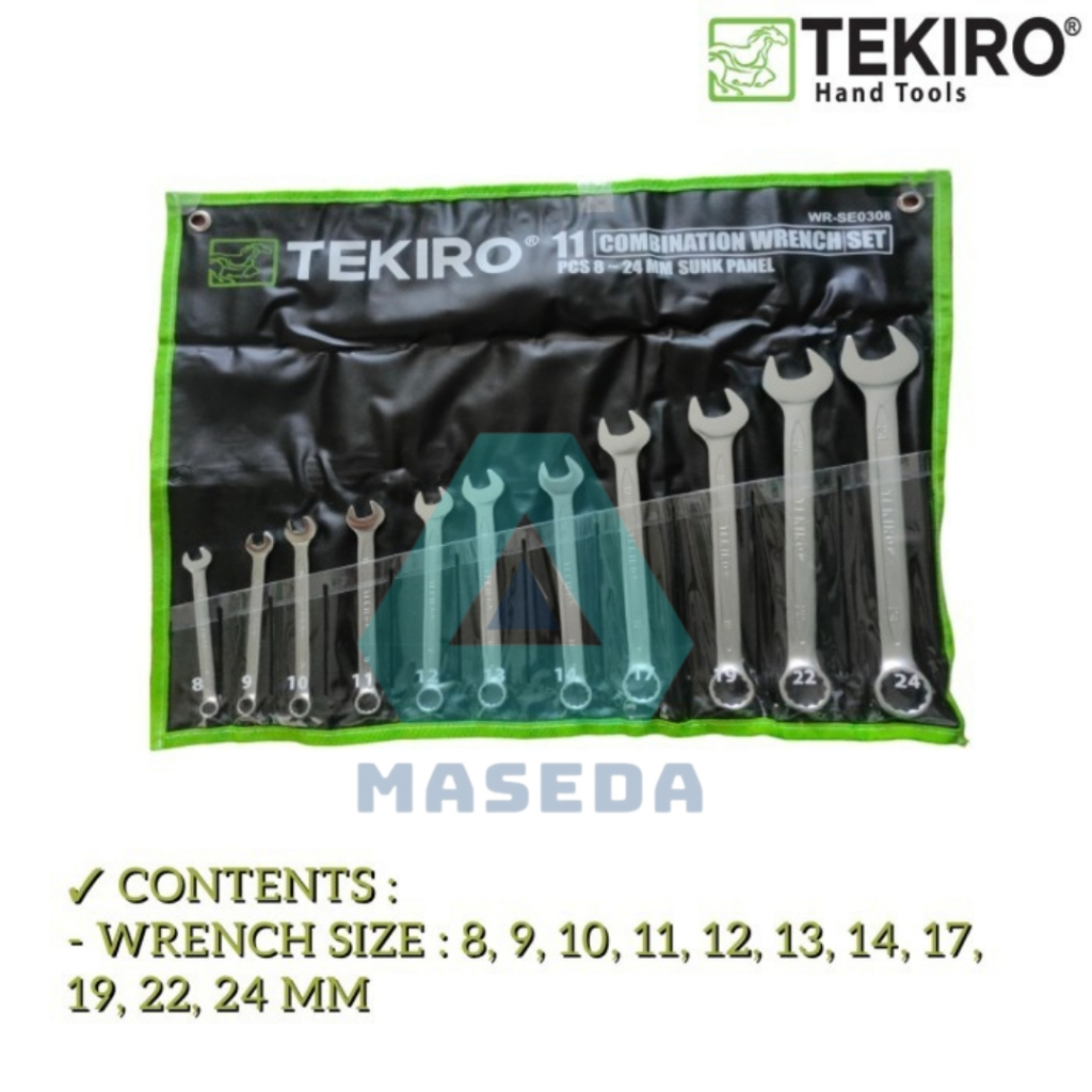 Wrench 11-piece 8-piece SUNK PANEL Combination Set TEKIRO | Shopee ...