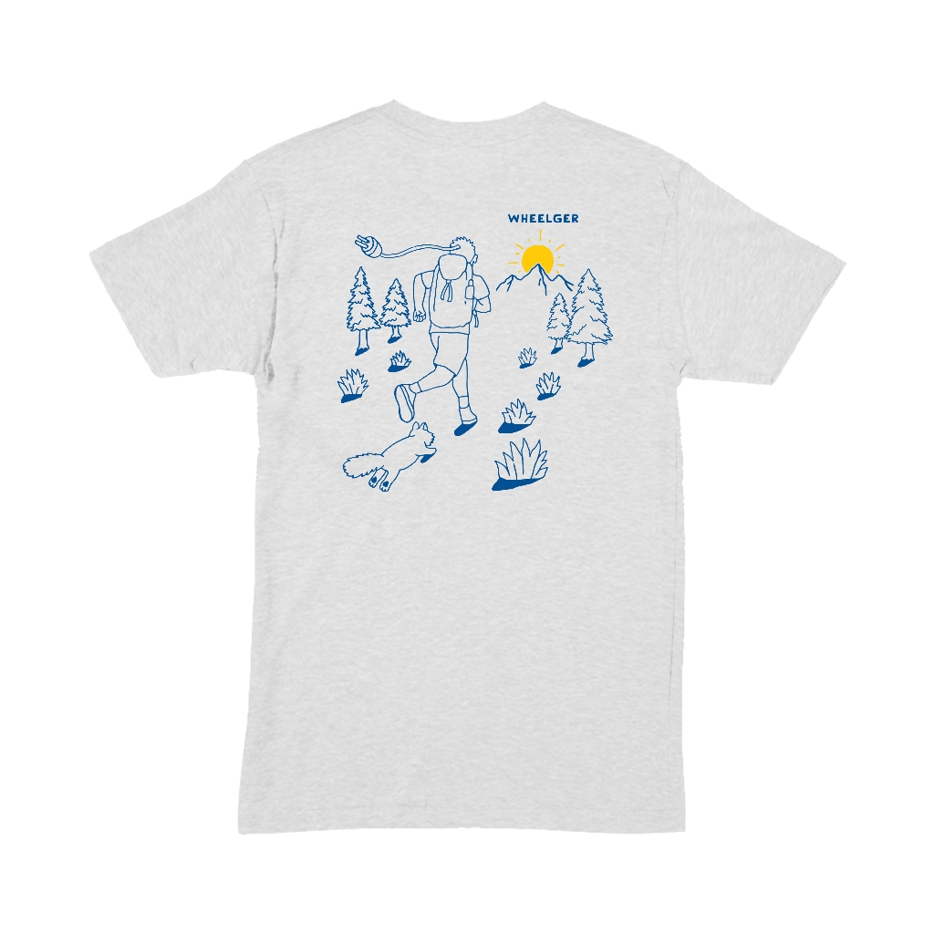 Wheelger Low Baterry Tshirt - Misty (Mountain T-Shirt) | Shopee Philippines
