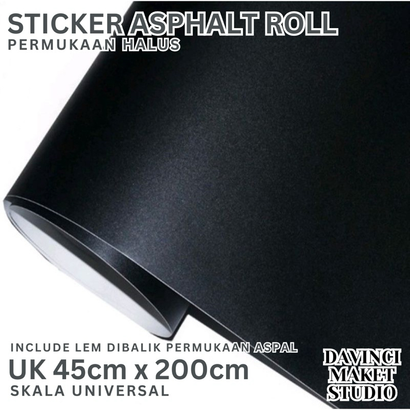 (Roll) Asphalt Sticker Matte Black Sheet Texture Diorama Mockup ...