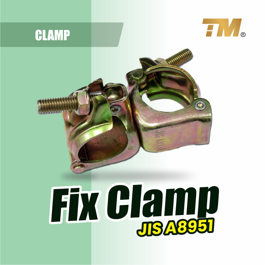 Jis STANDARD FIX CLAMP For Pipe Type SCAFFOLDING/TUBULAR SYSTEM ...