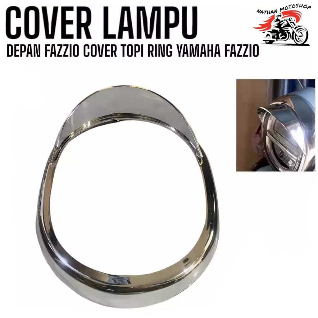 FAZZIO FRONT LIGHT COVER YAMAHA FAZZIO NATHAN55 FRONT HEADLAMP RING HAT ...