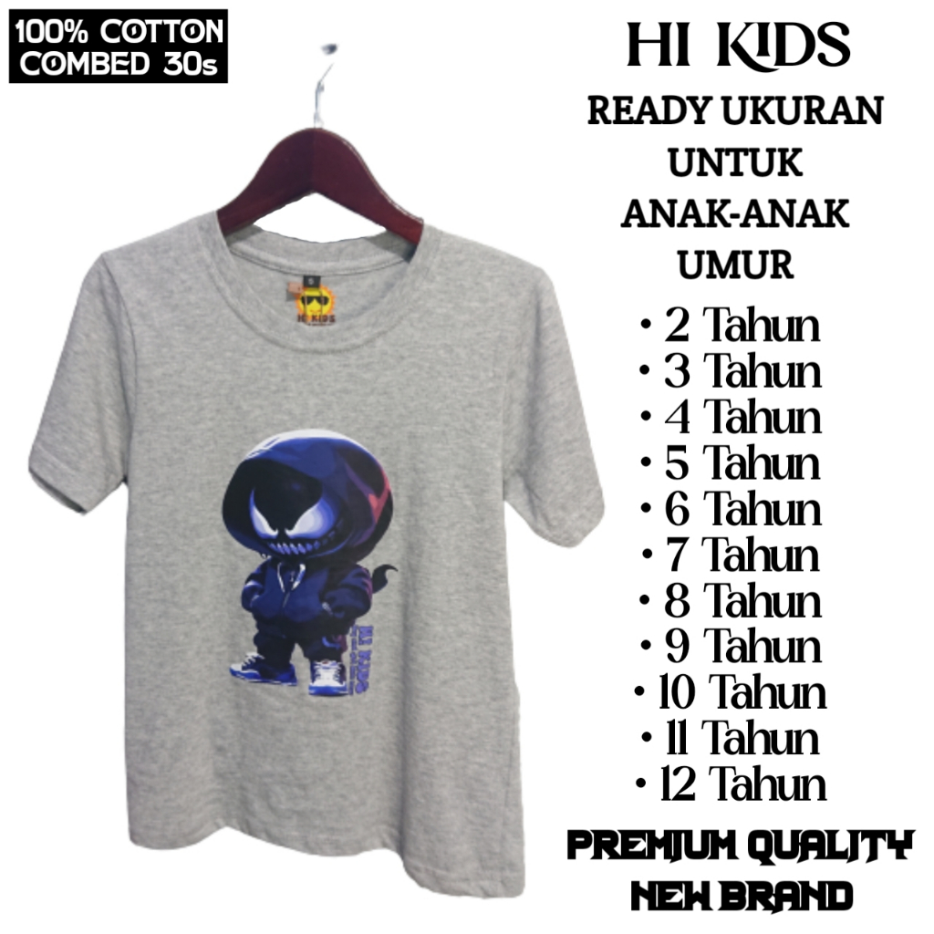 T-shirt DISTRO Children Tops HI KIDS CLOTHING Age 2 3 4 5 6 7 8 9 10 11 ...