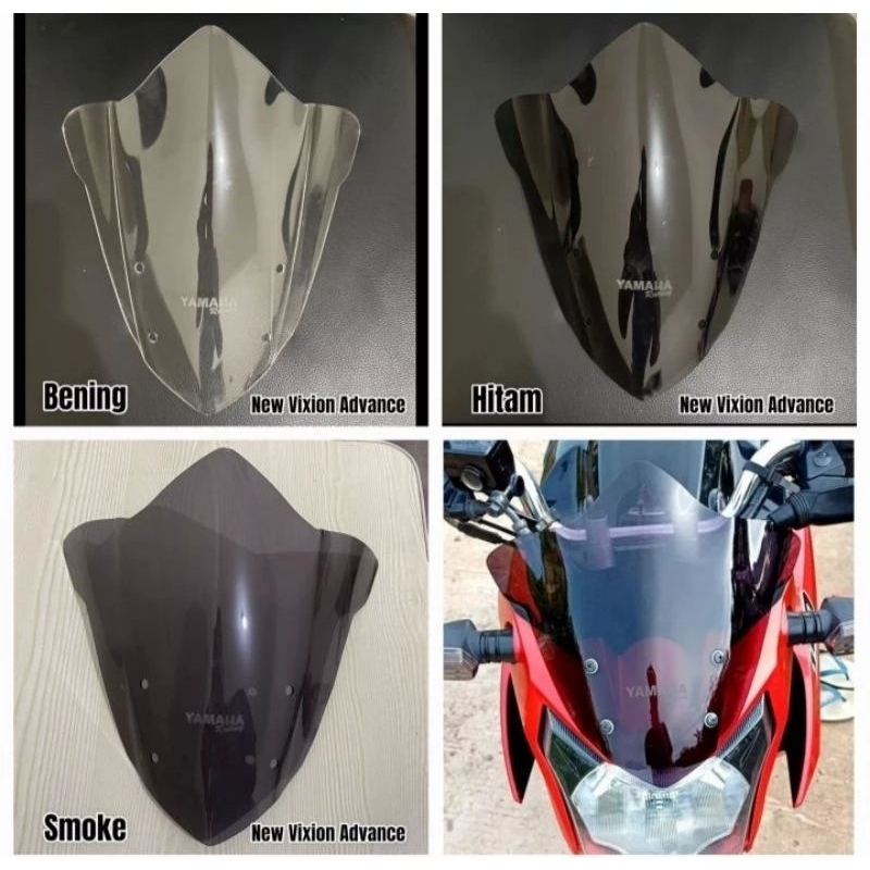 Visor Windshield Vixion Old NVL 2013-2014 Vixion New Advance NVA 2015 ...