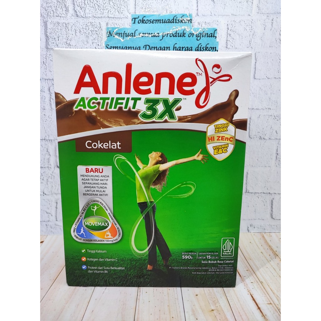 Anlene Actifit 3X Adult Milk Powder 590g - High Calcium Nutrition For ...