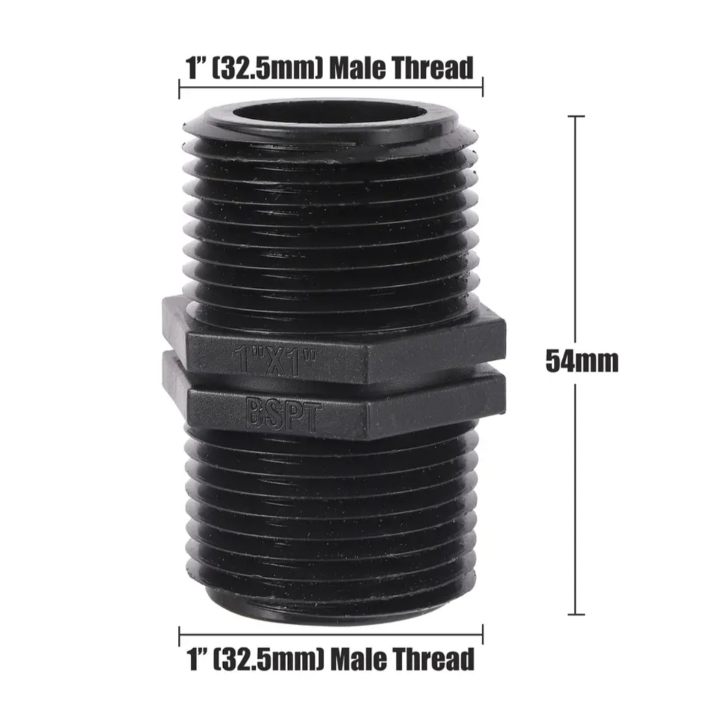 Double Niple PVC Sock 1 Inch Outer Thread High Quality | Shopee Philippines