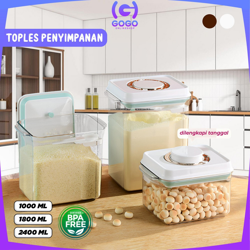 GOGO-C1027 Multipurpose Airtight Food Storage Jar with BPA FREE ...