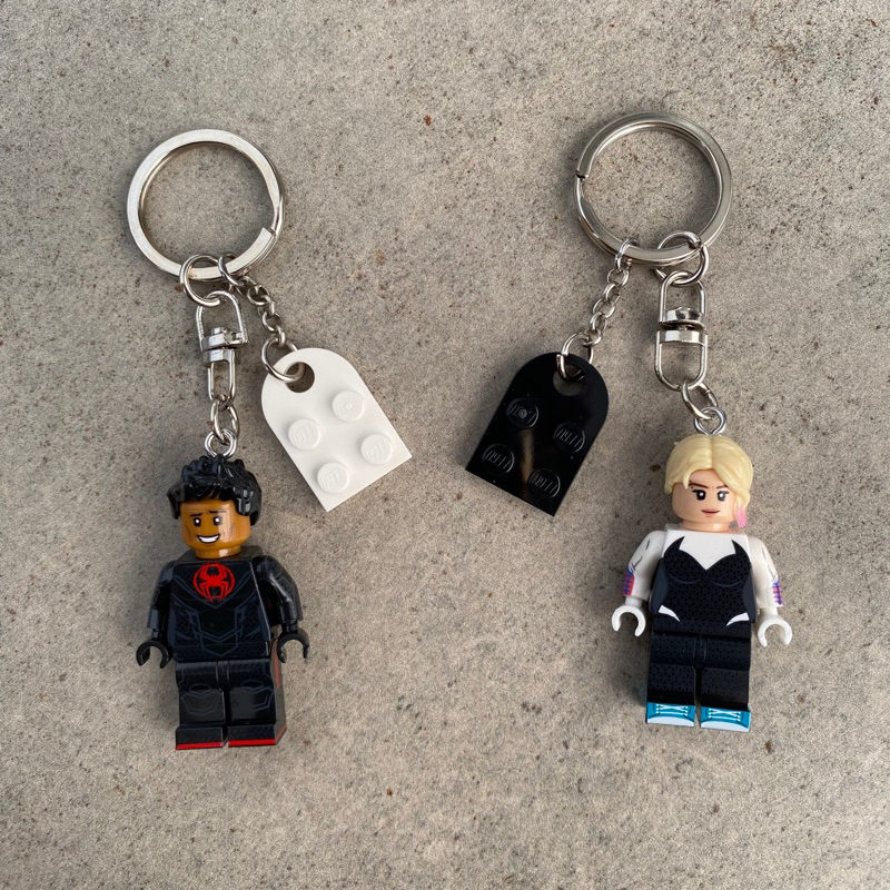 GANTUNGAN Lego KEYCHAIN Spiderman Series/LEGO Couple Spiderman Miles ...