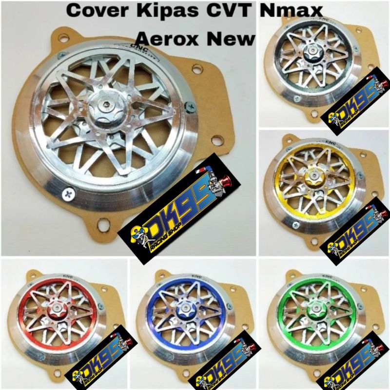 Nmax Aerox New 155 Cvt Fan Cover set Cnc Star motif Spiner Nmax Aerox ...