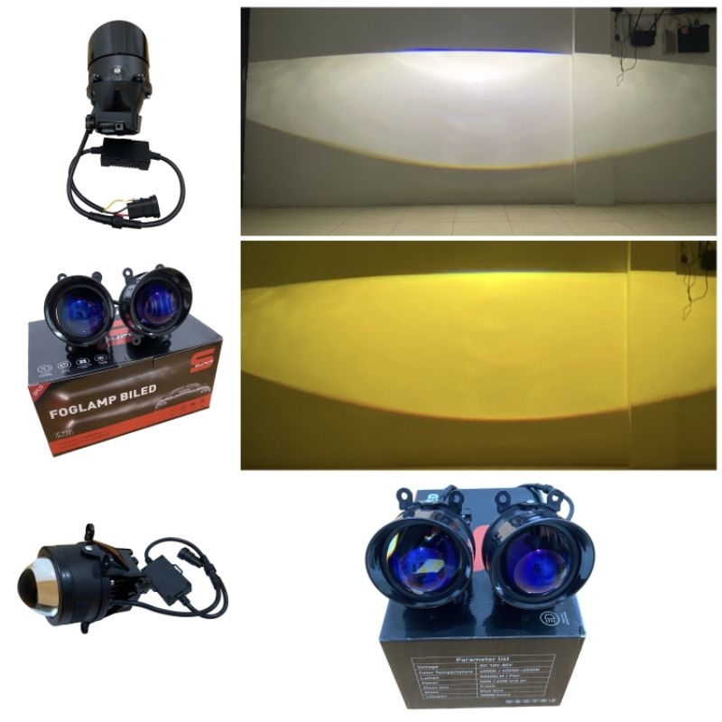 Car Led Foglamp Biled Car Foglight Biled Car 3 Inch Blue Lens 50 Watt 2 ...