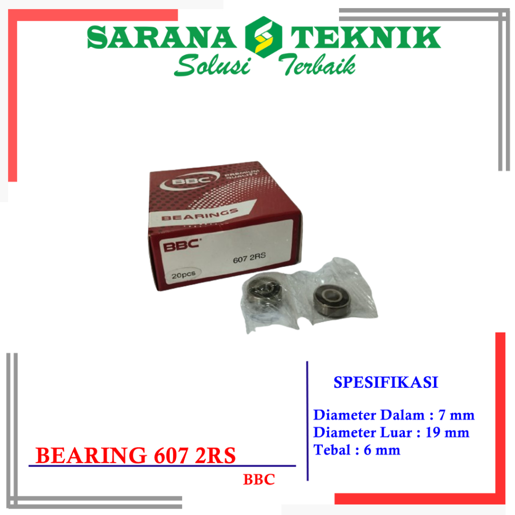 Ball BEARING / LAKER 607 2RS BBC ORIGINAL | Shopee Philippines