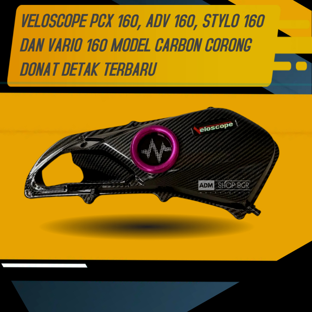 Veloscope Pulse Carbon Dip SC56 Filter Cap PCX/ADV/VARIO/STYLO 160th ...