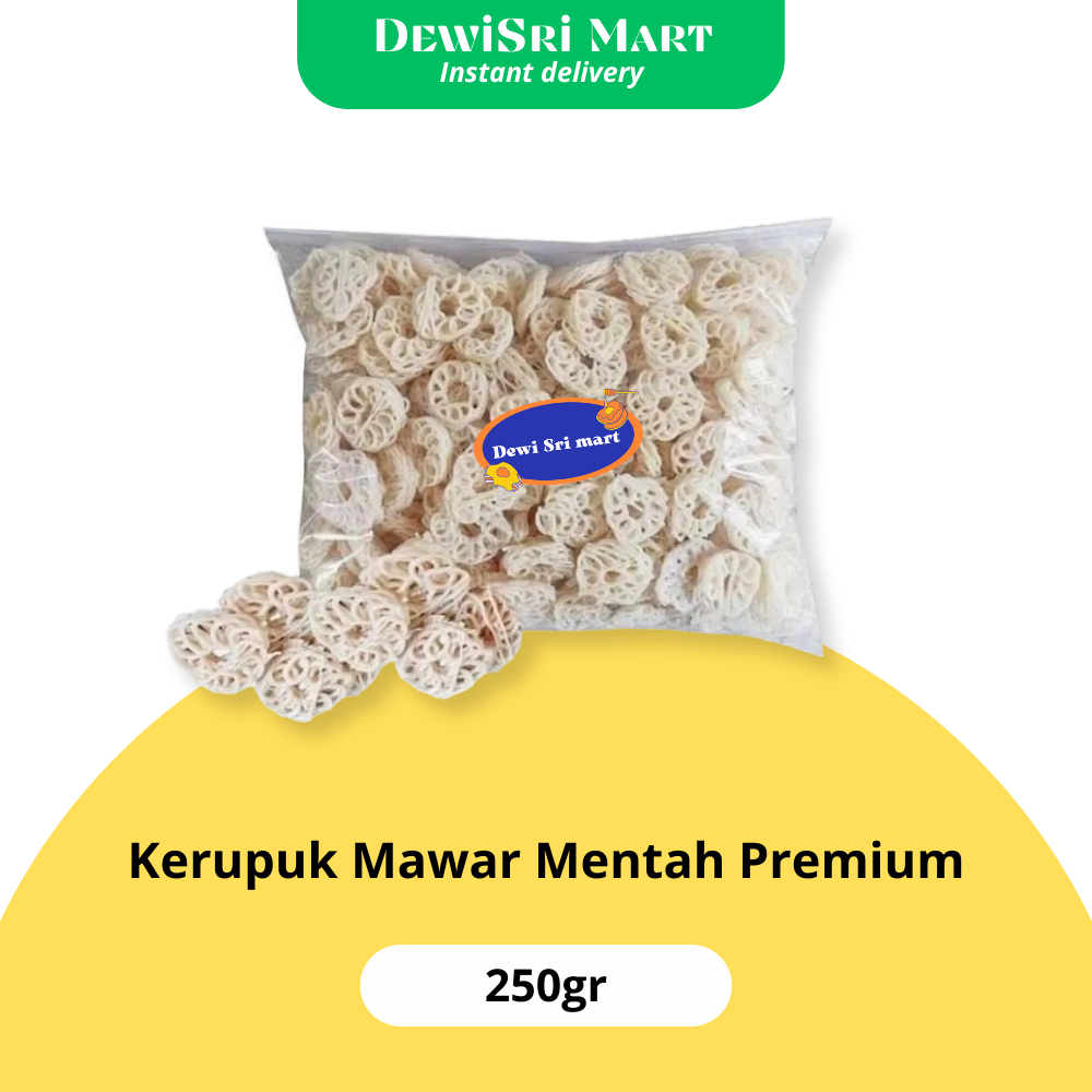MAWAR Rose Fish Seblak Crackers Chain 200g Raw Super Premium - Dewi Sri ...