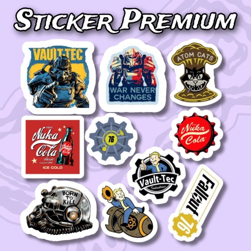Fallout Pack 10pcs Premium Waterproof Stickers | Shopee Philippines