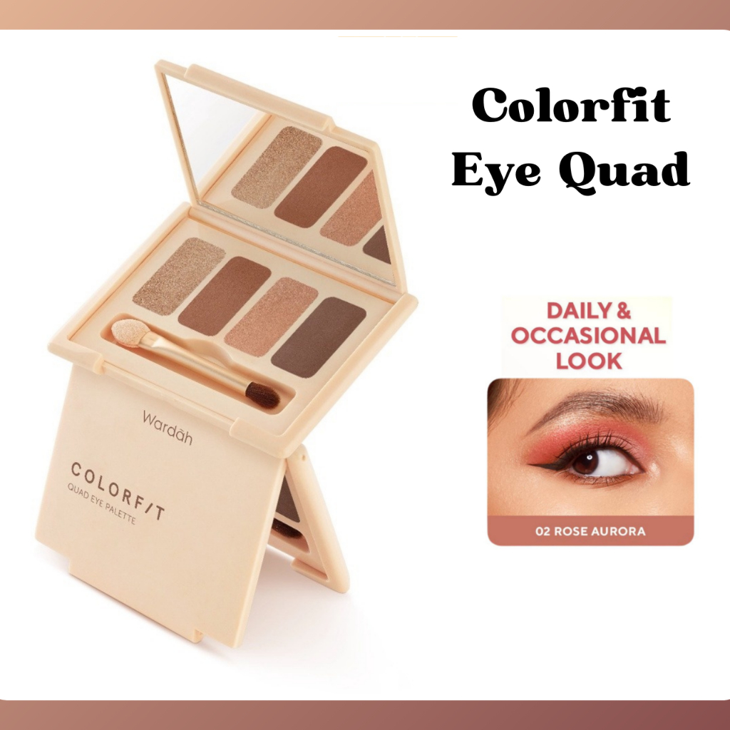 Wardah Colorfit Quad Eye Palette - Eyeshadow 4in1 | Shopee Philippines