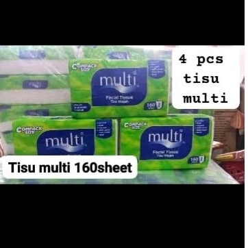 4 pcs MULTI tissue 160 sheets (4 pcs) | Shopee Philippines