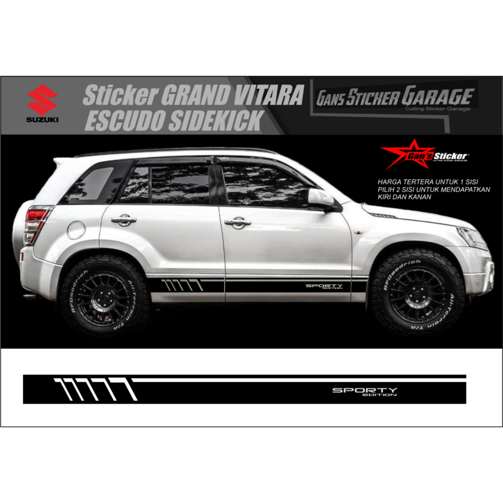 Suzuki VITARA ESCUDO SIDEKICK STICKER | Shopee Philippines