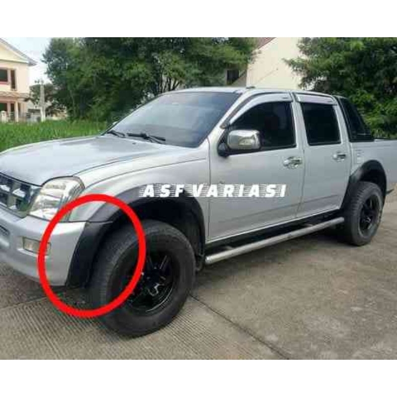 Over FENDER OVERFENDER ISUZU DMAX PLAIN FRONT BUMPER CONNECTION ORI ...