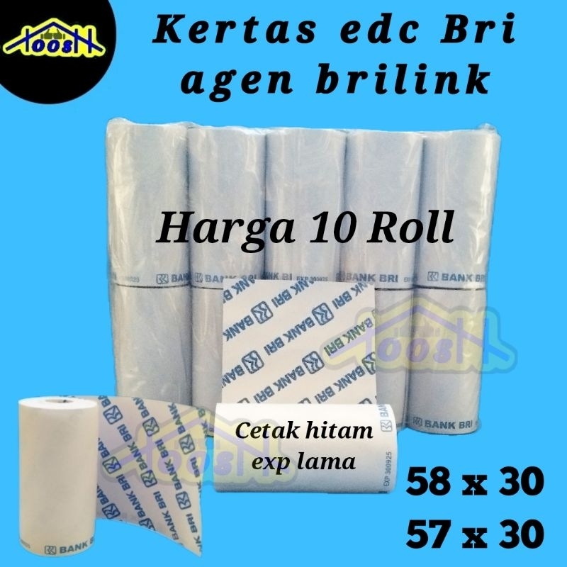 10 Rolls / 1 pack Edc Thermal paper Bri 57 x 30 58 x 30 bri Thermal ...