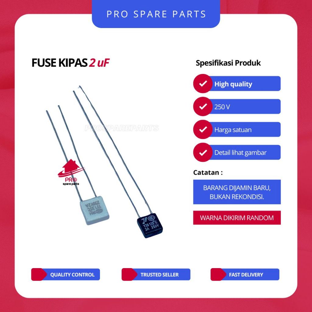 2a Fan Fuse - 2 Ampere Fan Fuse/Fuse - Fan Sparepart | Shopee Philippines