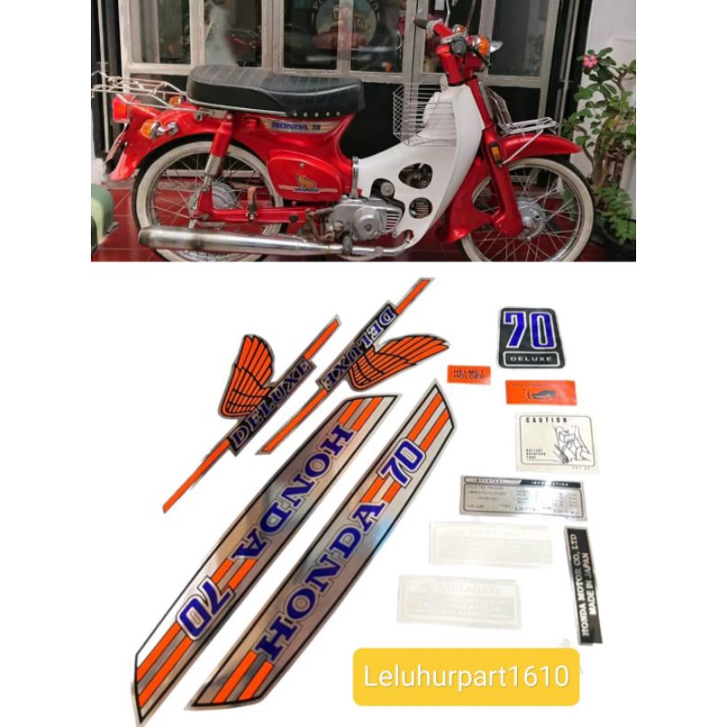 Standard orange c70 honda c70 sticker | Shopee Philippines