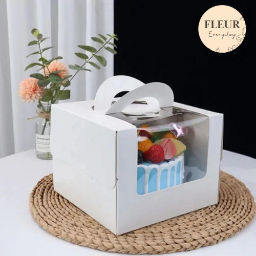 PORTABLE CAKE BOX PAPER box mika cake packaging birthday cake mika ...