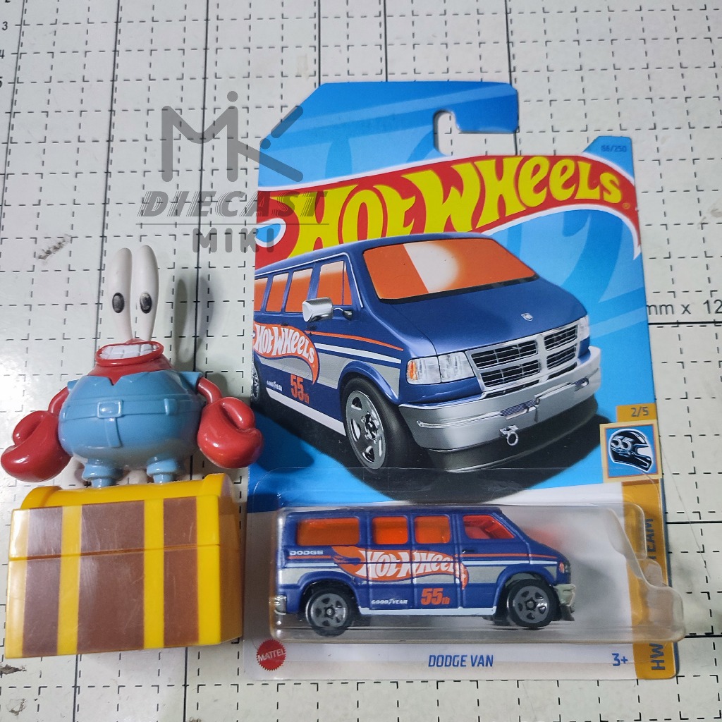 Hot WHEELS DODGE VAN Blue | Shopee Philippines
