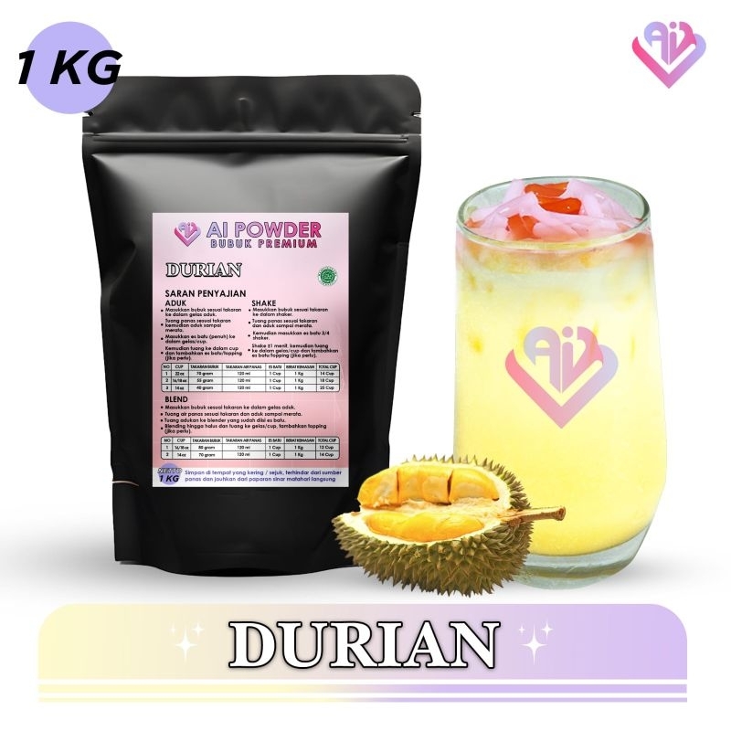 Durian Powder Drink Premium The Best Instant 1Kg | Shopee Philippines