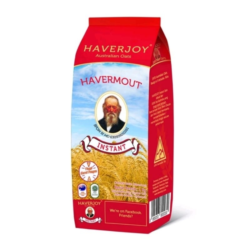 Haverjoy Australian Rolled Oat / Instant Oat / Oatmeal 500 gr | Shopee ...