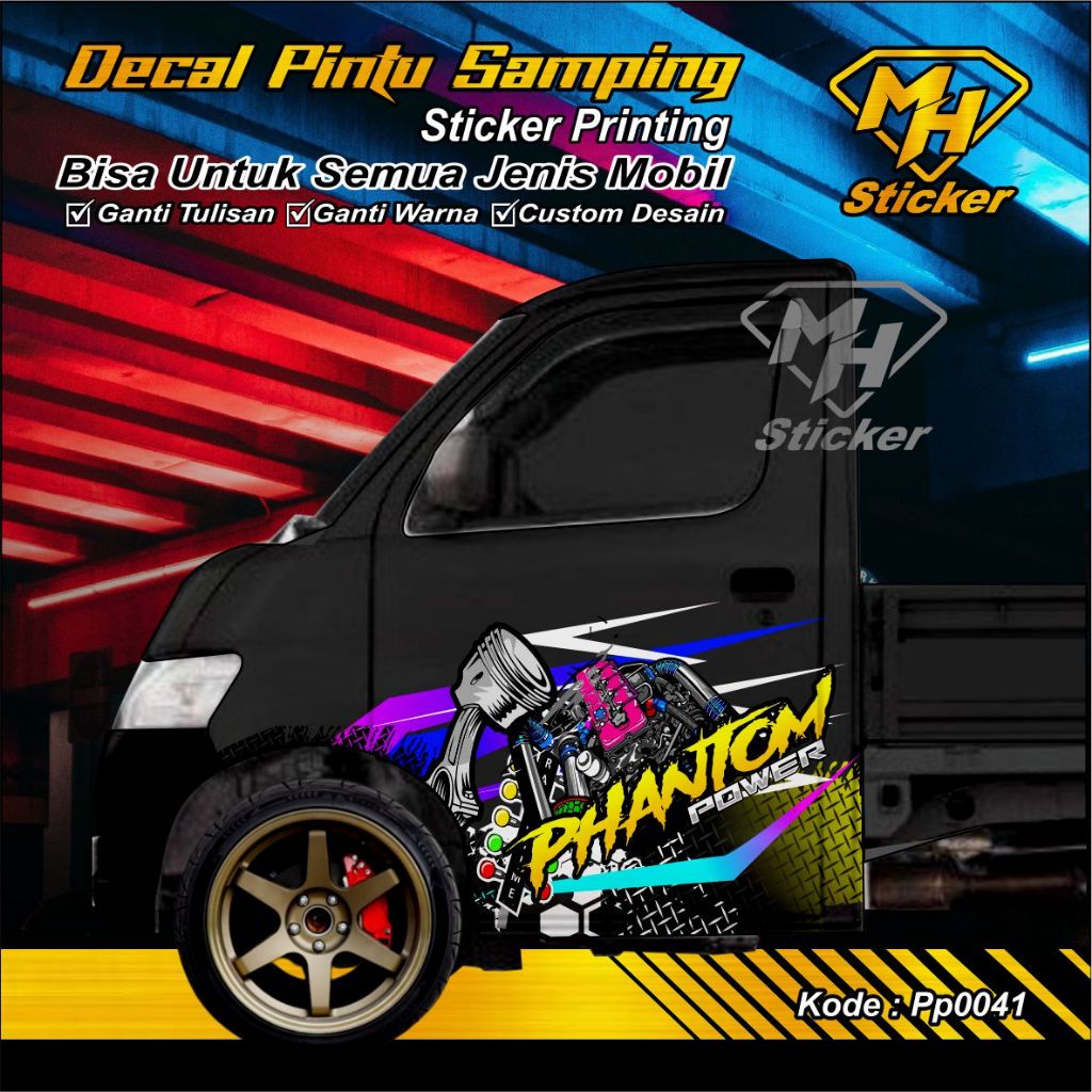 Pickup Cabin Door Stickers Granmax, L300, Carry New, Ts120, APV, Carry ...