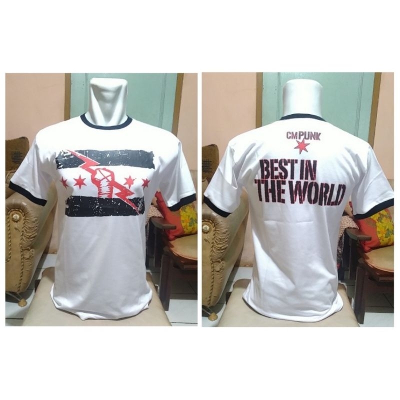 CM PUNK BEST IN THE WORLD WWE 2011 VERSION T-SHIRT | Shopee Philippines