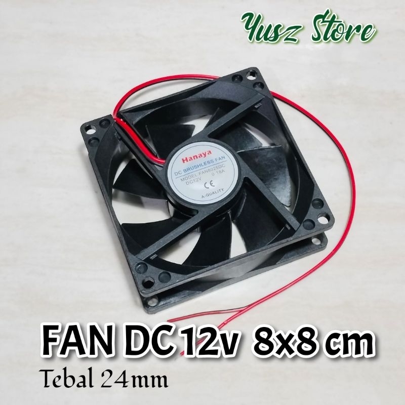 Quality 12v DC Fan 8x8 cm 12vdc 12 Volt Fan | Shopee Philippines