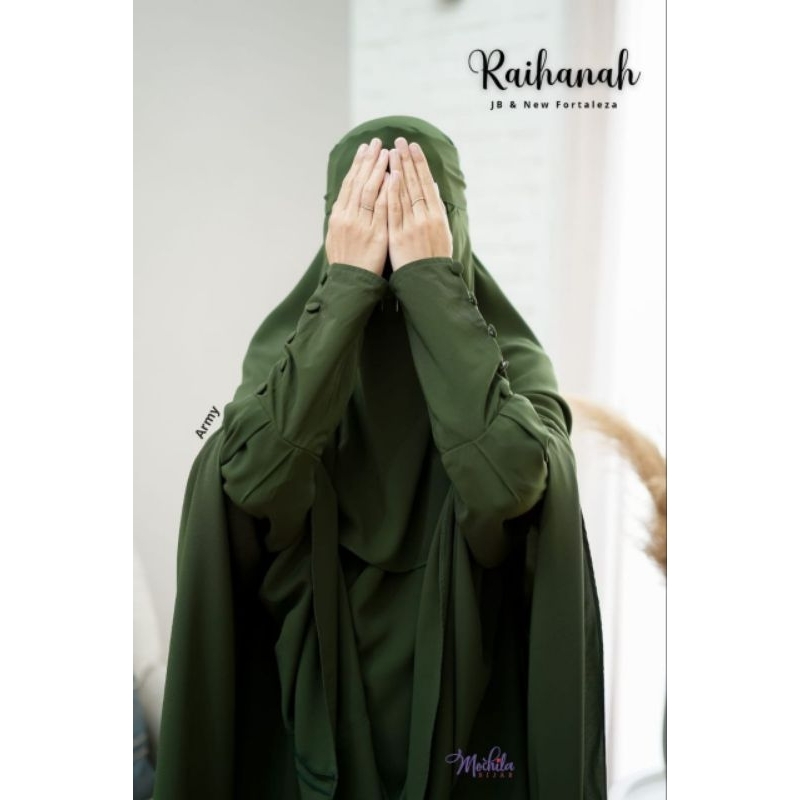 Raihanah Army Adult Abaya Set | Shopee Philippines