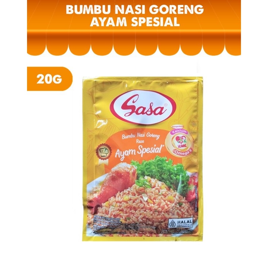 Sasa Special Chicken Fried Rice Seasoning [20 gr] / 1 Pc | Shopee ...