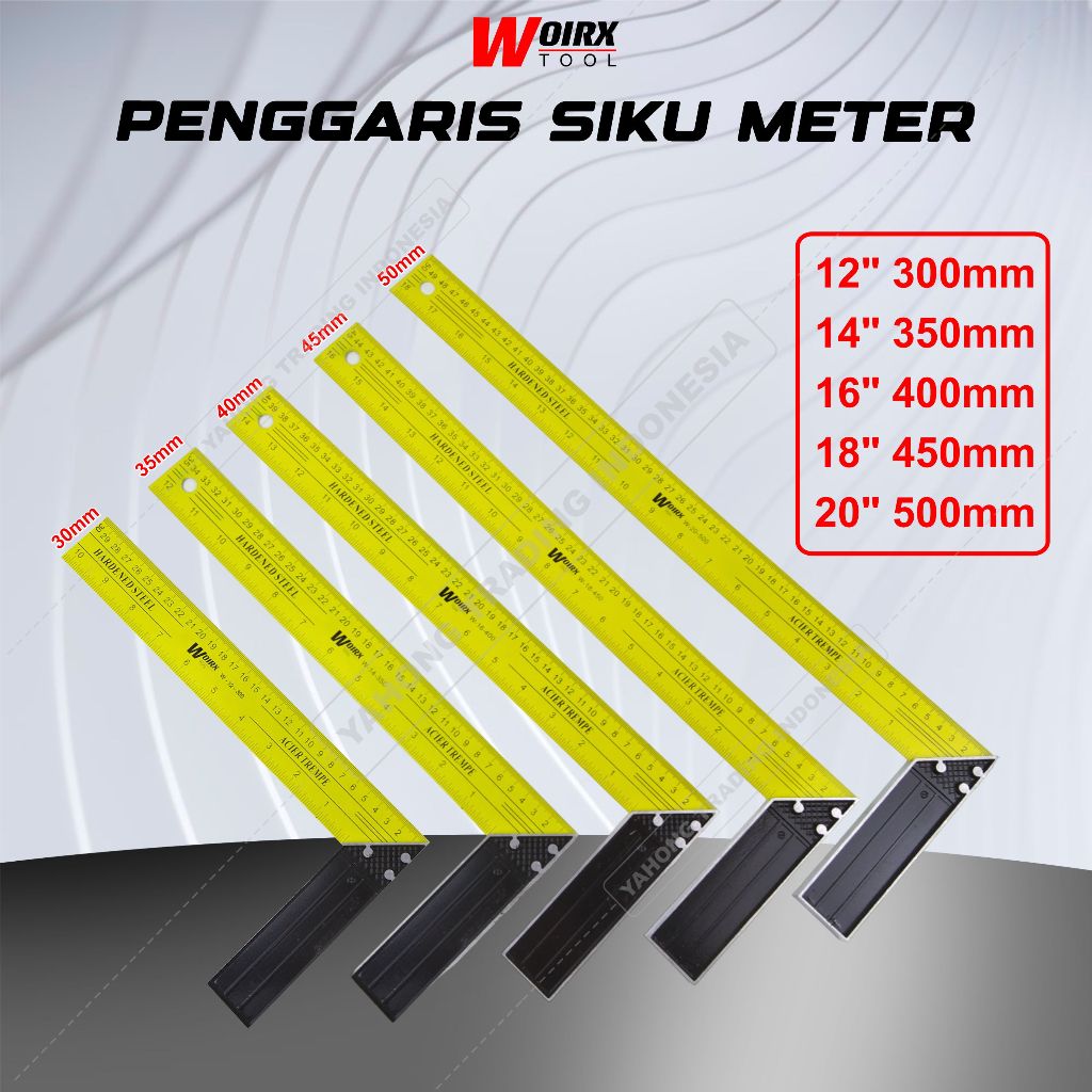 SIKU Craftsman Angled Ruler 12" 14" 16" 18" 20" WOIRX TOOL | Shopee ...
