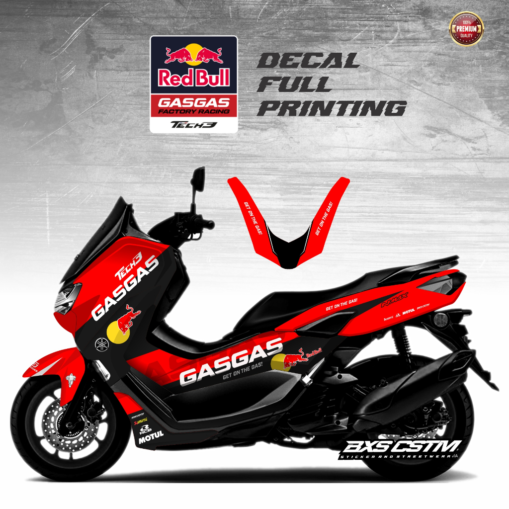 Nmax MOTORCYCLE DECAL FULL STICKER PREMIUM LIVERY GASGAS MOTOGP ...