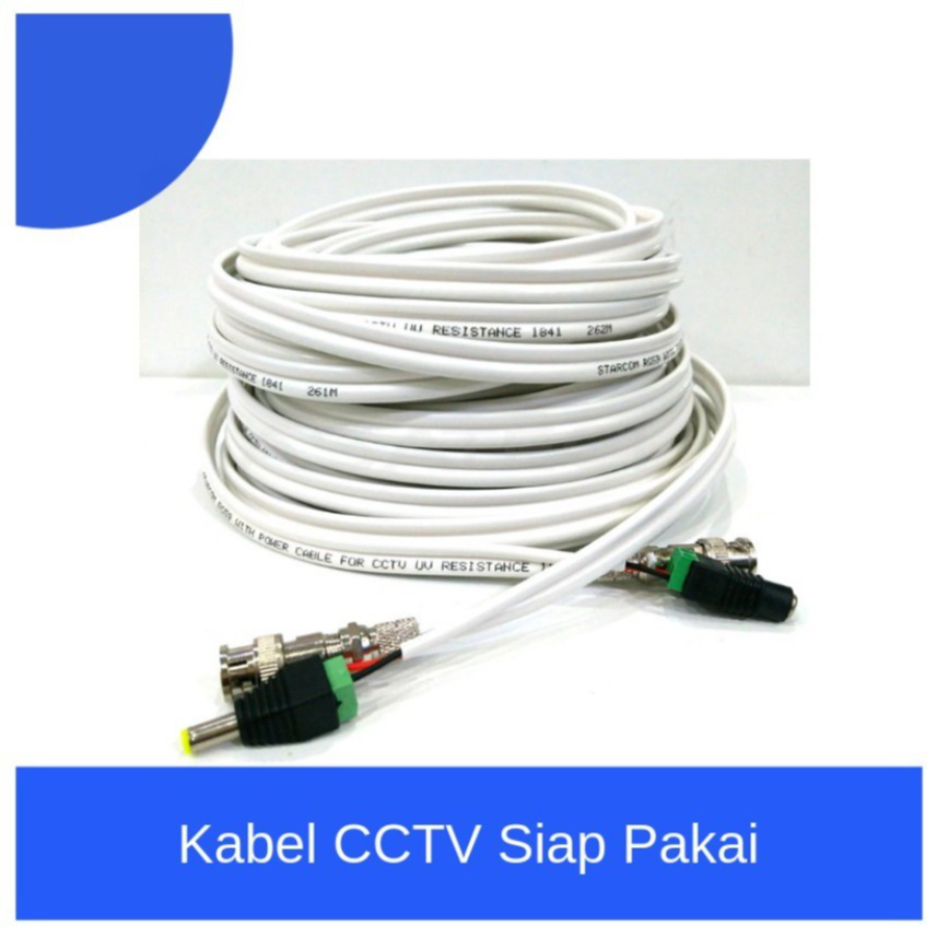 Cctv Cable RG59+Power Ready To Use Good Quality 10m 10meter | Shopee ...