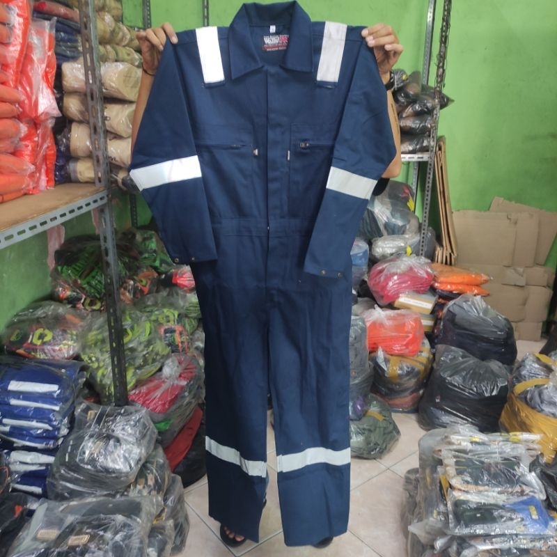 Wearpack Coverall FR Walls Flemings Fire resistances FRC Cotton Navy ...
