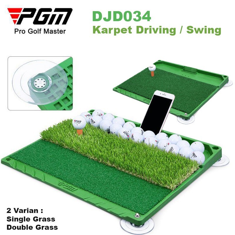 Pgm DJD034 Golf Carpet Practice Driving Grass Dispenser 50x43cm Swing ...
