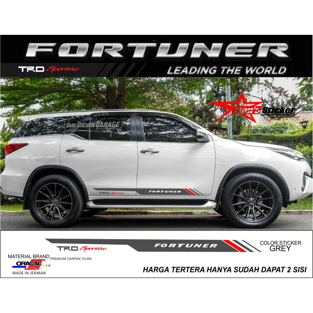 Toyota fortuner sticker trd sportivo sticker toyota fortuner ...