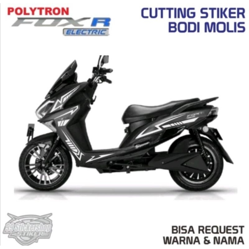 Fox r Polytron Electric Motorcycle Body STICKER NEW CUTTING STICKER ...
