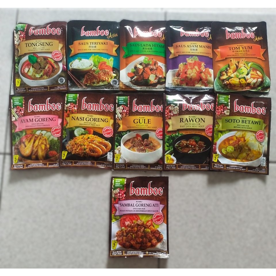 Bamboe Instant Seasoning all Variants | Shopee Philippines