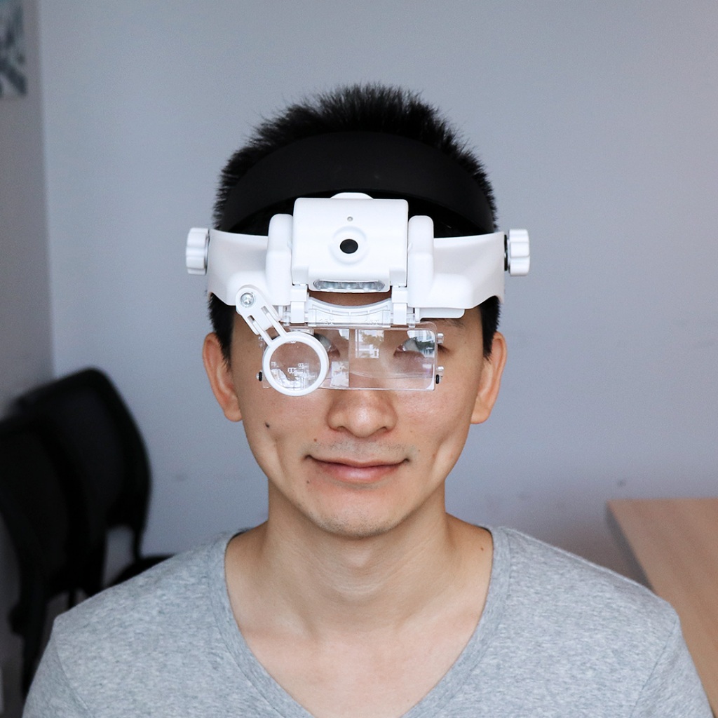 14x Magnifying Glasses x5 Lens HP Watch Repair Magnifier LED MG8200MC ...