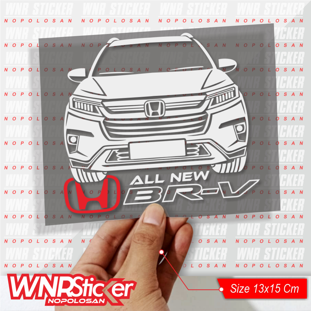 All New Honda BRV 2023 Car Sticker Suitable For Rear Glass Variations ...