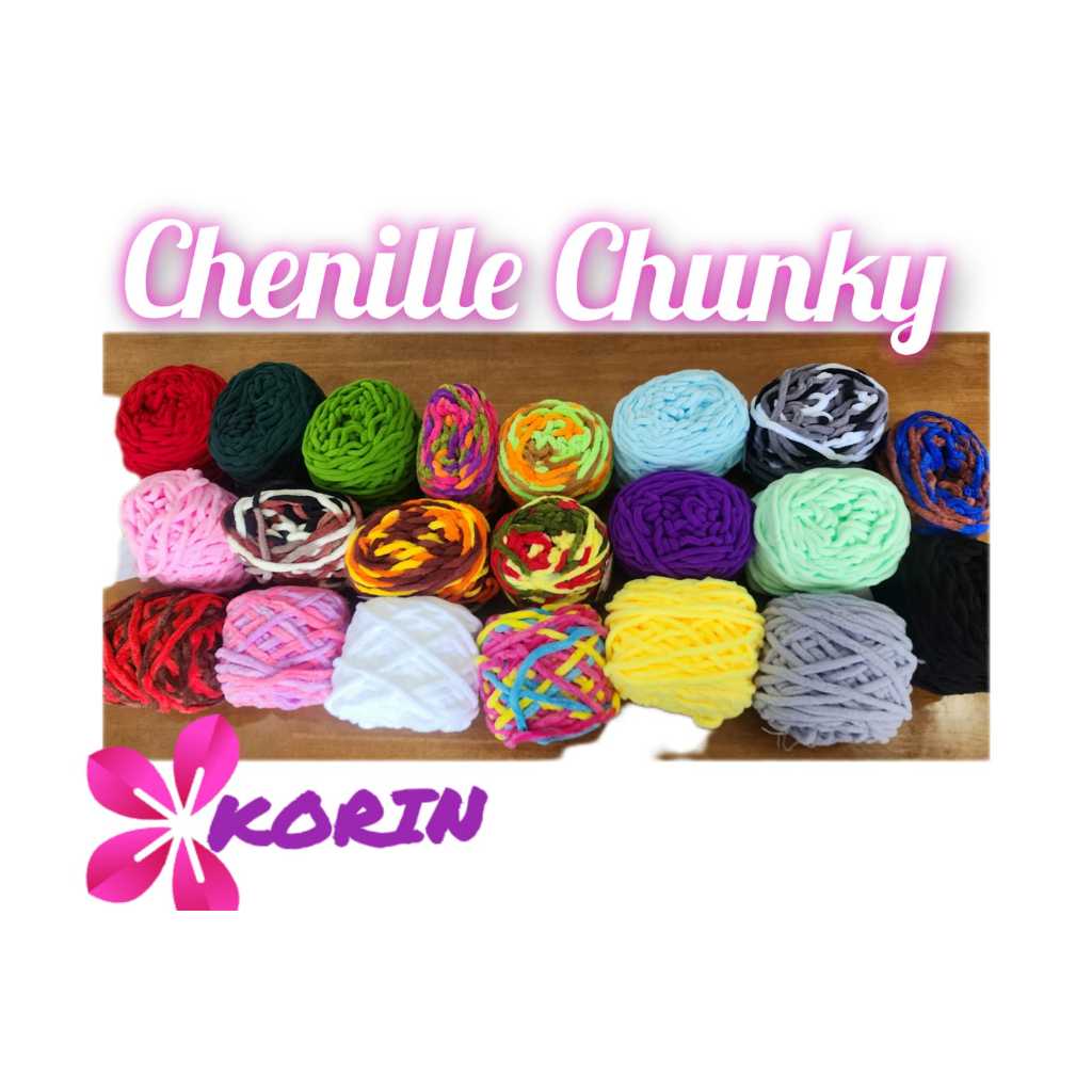 Chenille Chunky Knitting Yarn Midi Towel Knitting Yarn Amalia Yarn ...