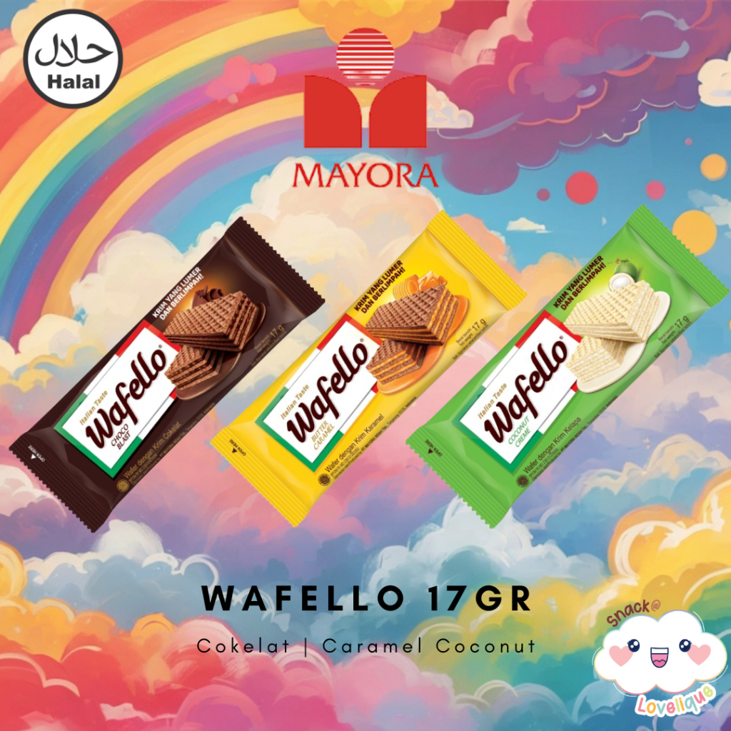 Wafflelo Wafer Italian Taste 17g All - Variant (Butter Caramel ...