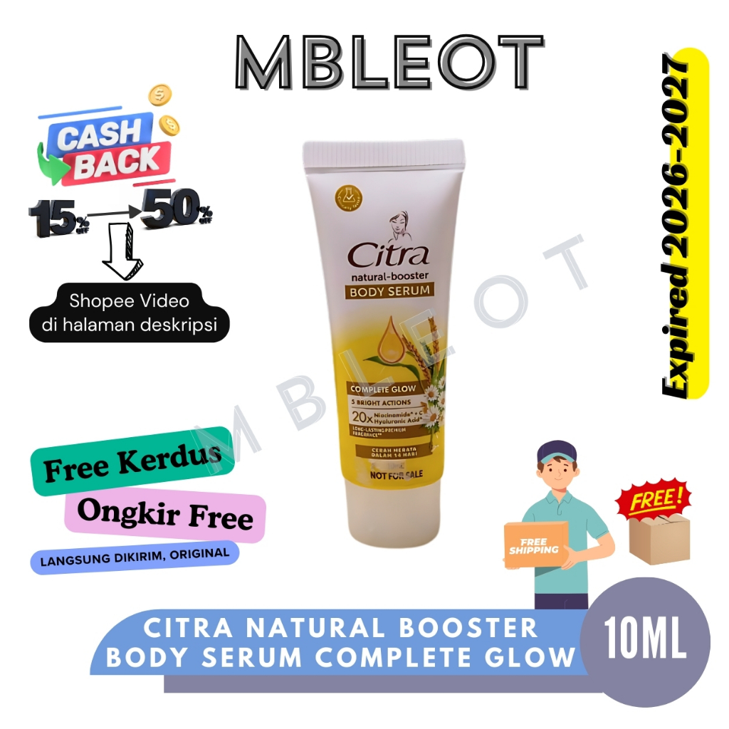 Citra Natural Booster Body Serum Complete Glow 10Ml | Shopee Philippines
